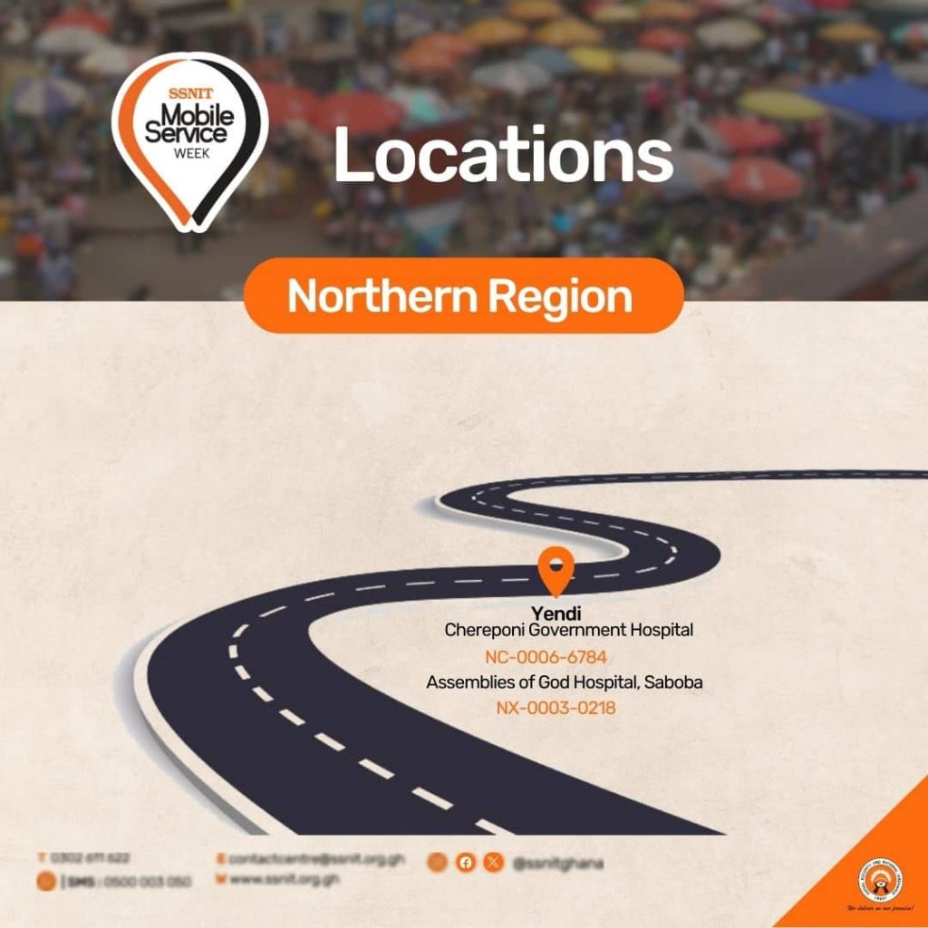Know the SSNIT Mobile Service Week Locations – SSNIT